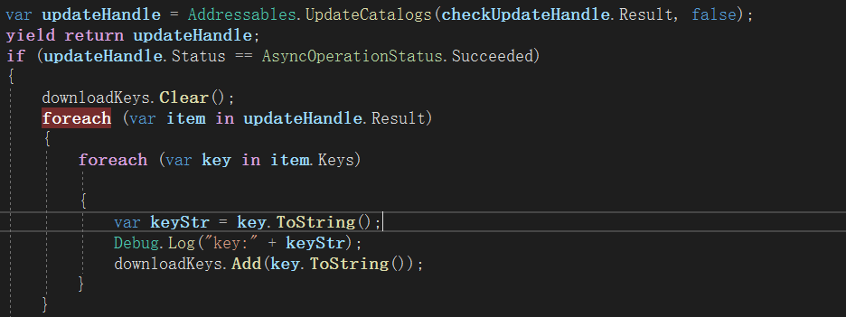 Addressables.UpdateCatalogs return extra key - Unity Engine - Unity Discussions