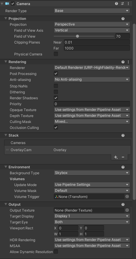 Cinemachine Camera Stacking - News & General Discussion - Unity Discussions