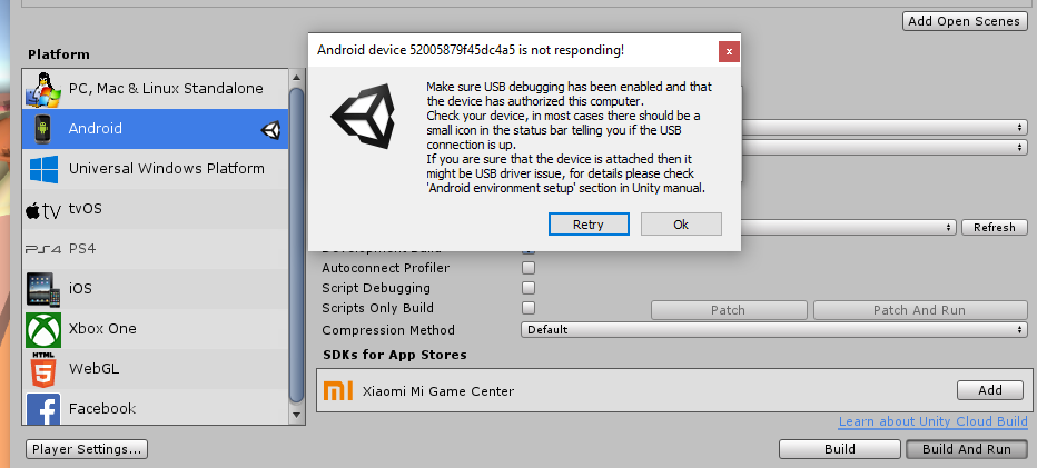 Android device is not responding - Unity Engine - Unity Discussions