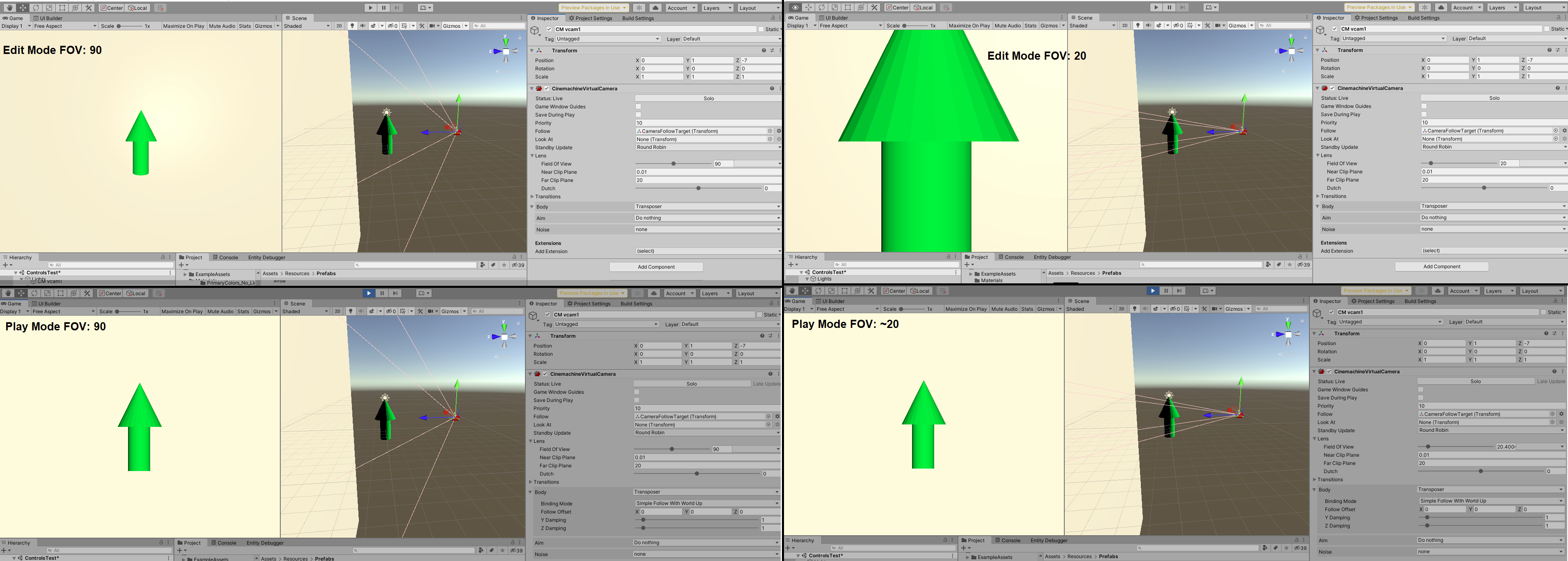 FOV not being applied during play mode - Unity Engine - Unity Discussions