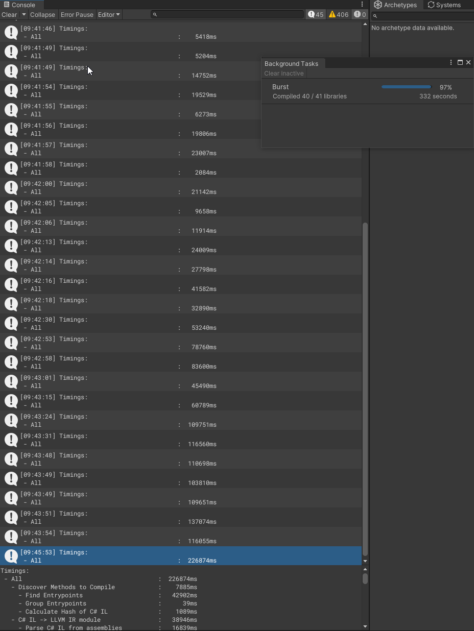 Profiling burst compilation times - Unity Engine - Unity Discussions