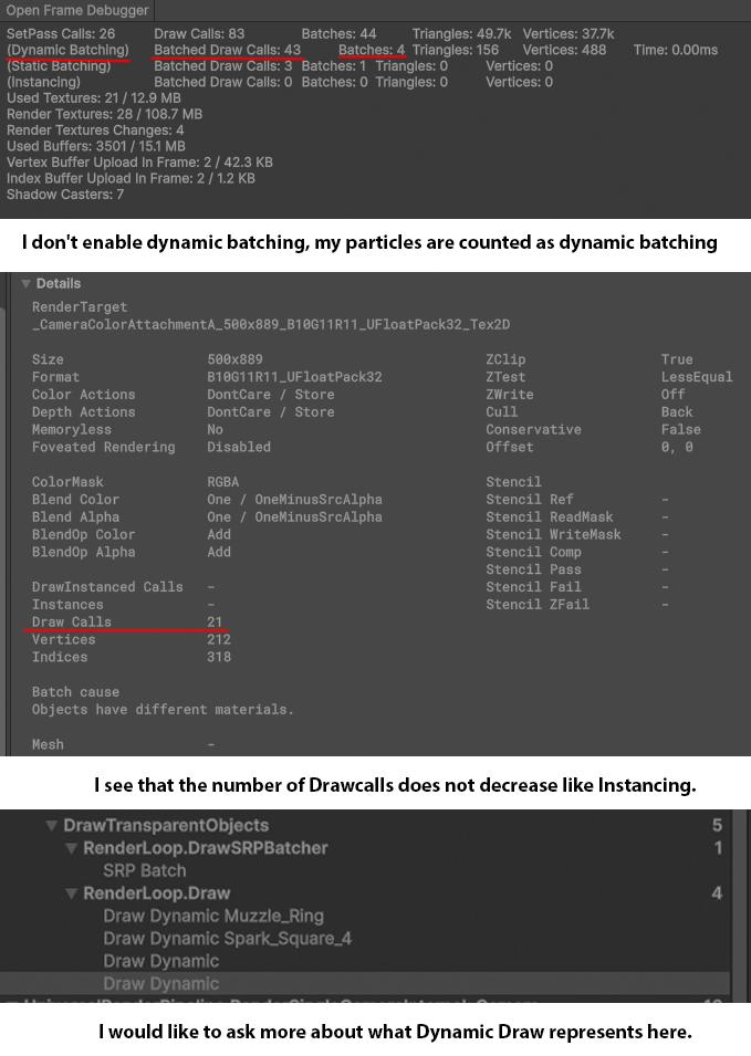 Dynamic Batching of Particle Sys - Unity Engine - Unity Discussions