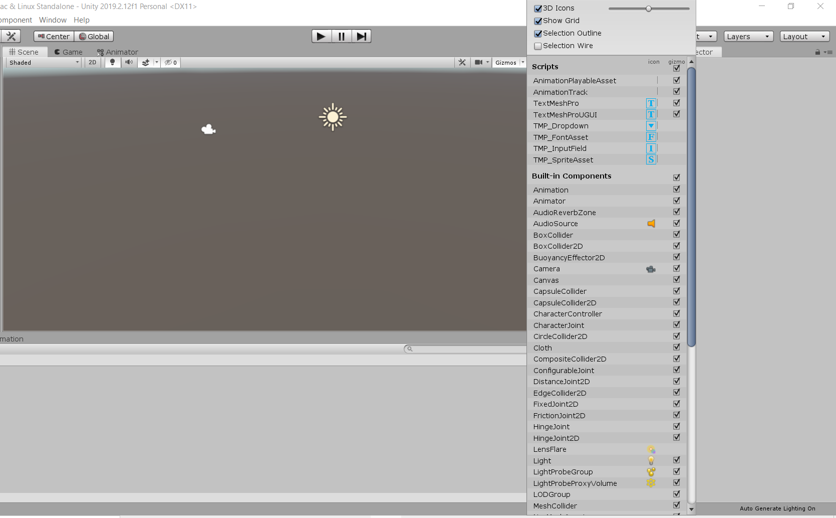 Grid seems to be missing from scene view [SOLVED] - Unity Engine ...