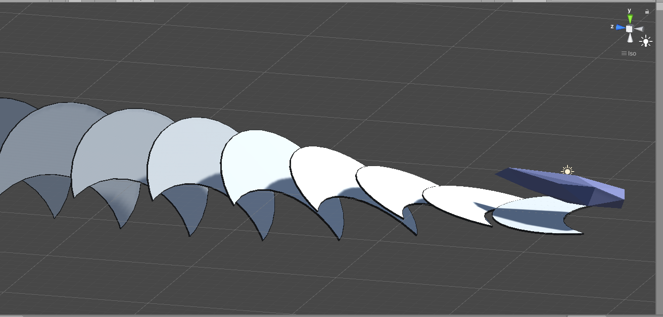 Spawning Track Piece Objects Infront Of Each Other At Angles Unity 8093