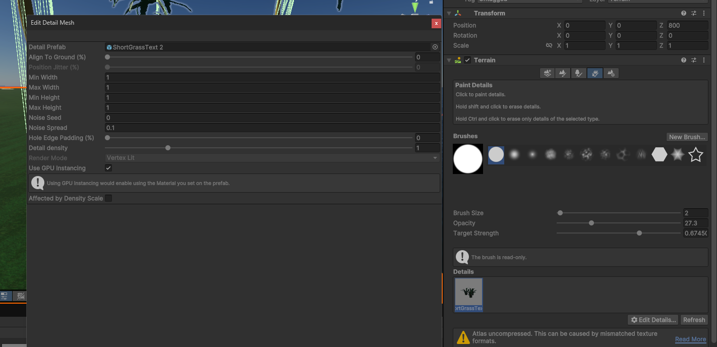 Unity 6 Procedural terrain details only are not stored properly by terrain - Unity Engine ...