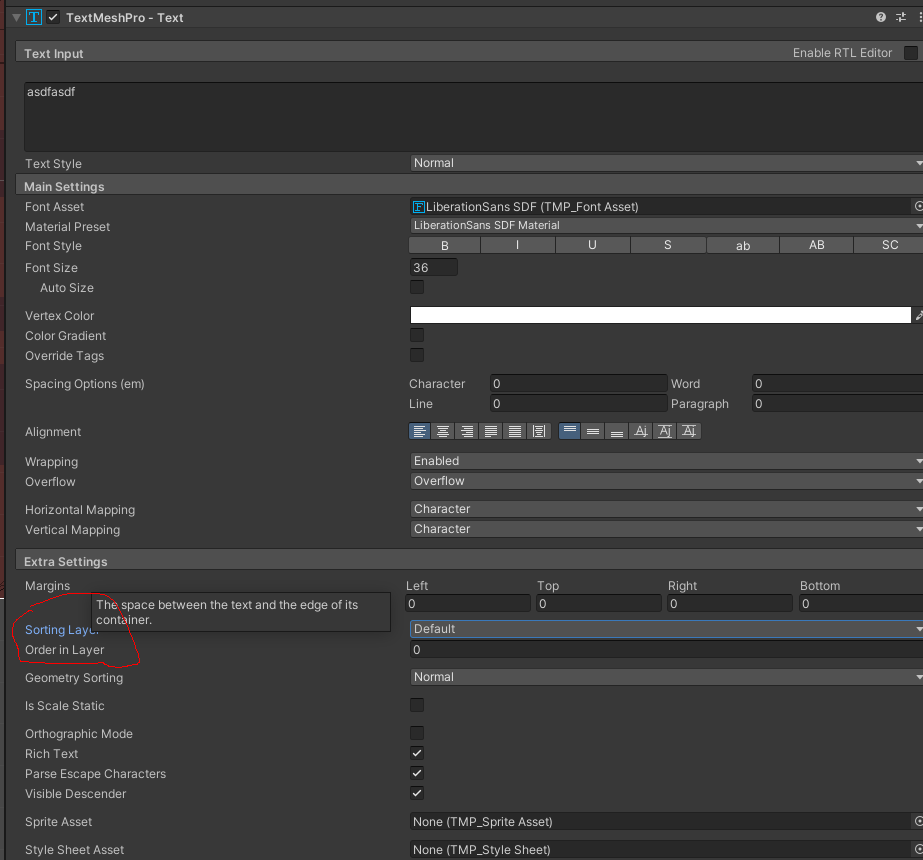 How to display TextMeshPro text (not UI) over 2D sprite? - Unity Engine ... How to display TextMeshPro text (not UI) over 2D sprite? - Unity Engine ...