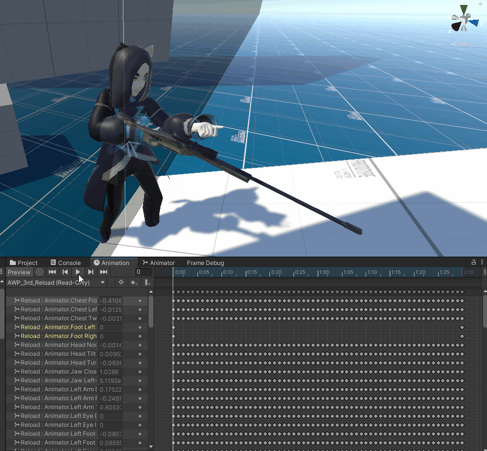 How to make the weapon reloading animation work normally together with the IK from Animation ...