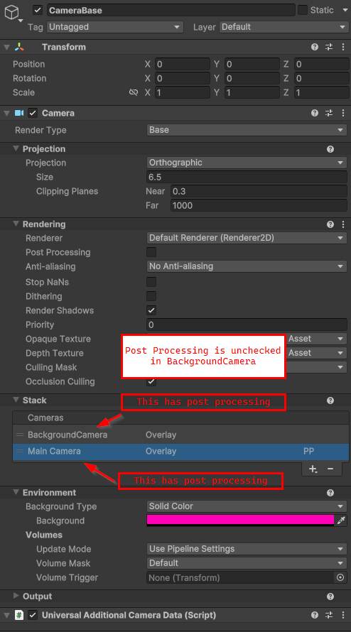 Render background without Post Processing - Unity Engine - Unity Discussions