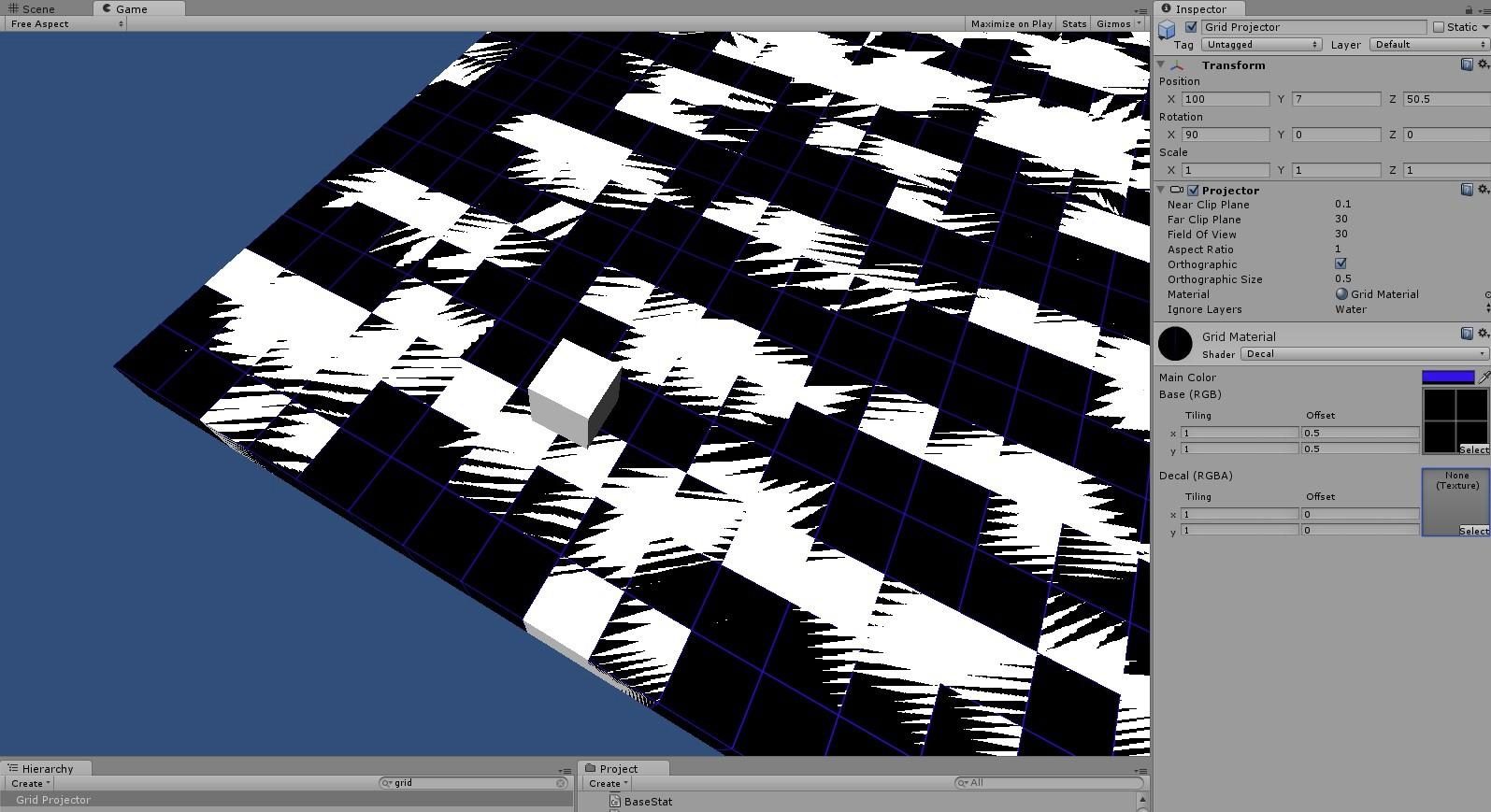 Odd scissoring effect when using Grid projector - Unity Engine - Unity ...