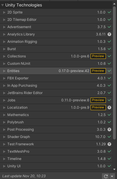 Upgrading project - Entities package error - Unity Engine - Unity Discussions