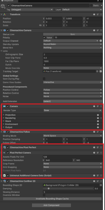 Unable to get collision to work on CinemachineCamera - Unity Engine ...