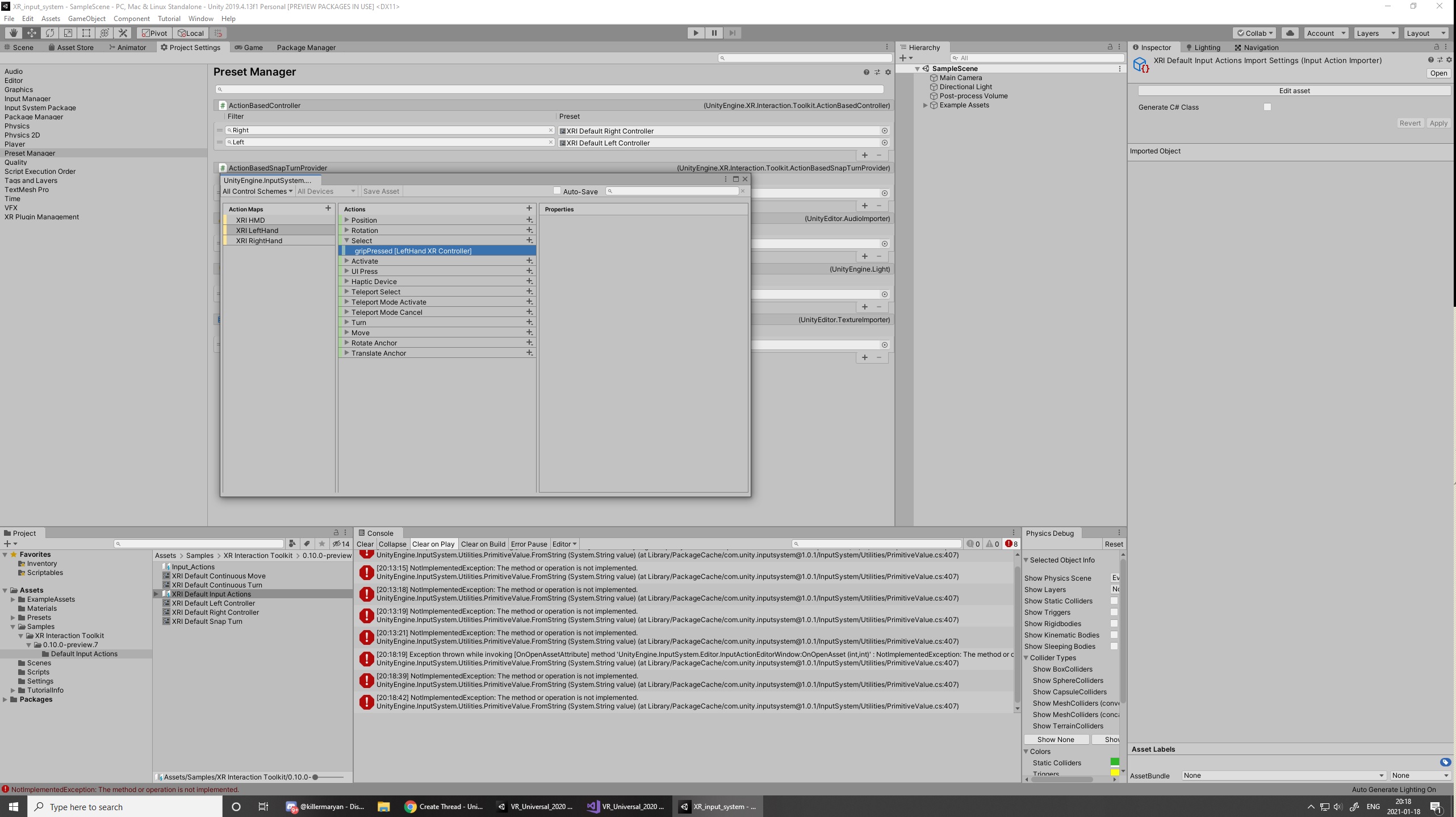 Input System Throws Error And Is Unusable Unity Engine Unity Discussions