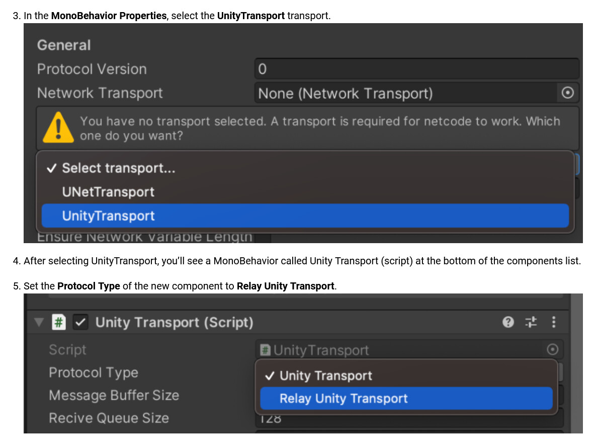 Getting Relay & NGO working together - Unity Engine - Unity Discussions