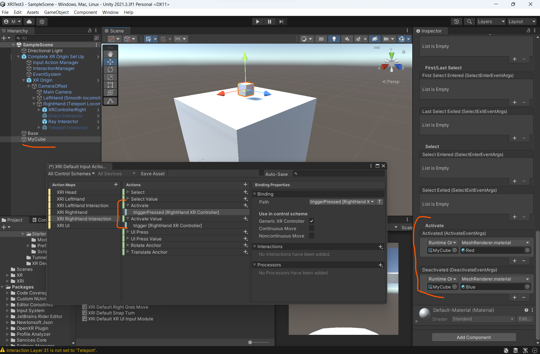 Pulling Trigger Doesnt Invoke Activate Event Unity Engine Unity 9415
