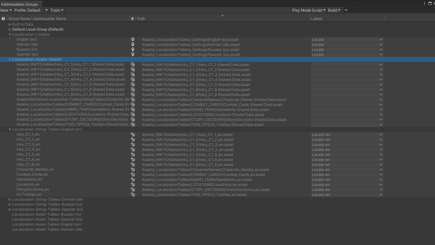 Localization and Addressables problem in BUILD: “Invalid path in AssetBundleProvider” - Unity ...