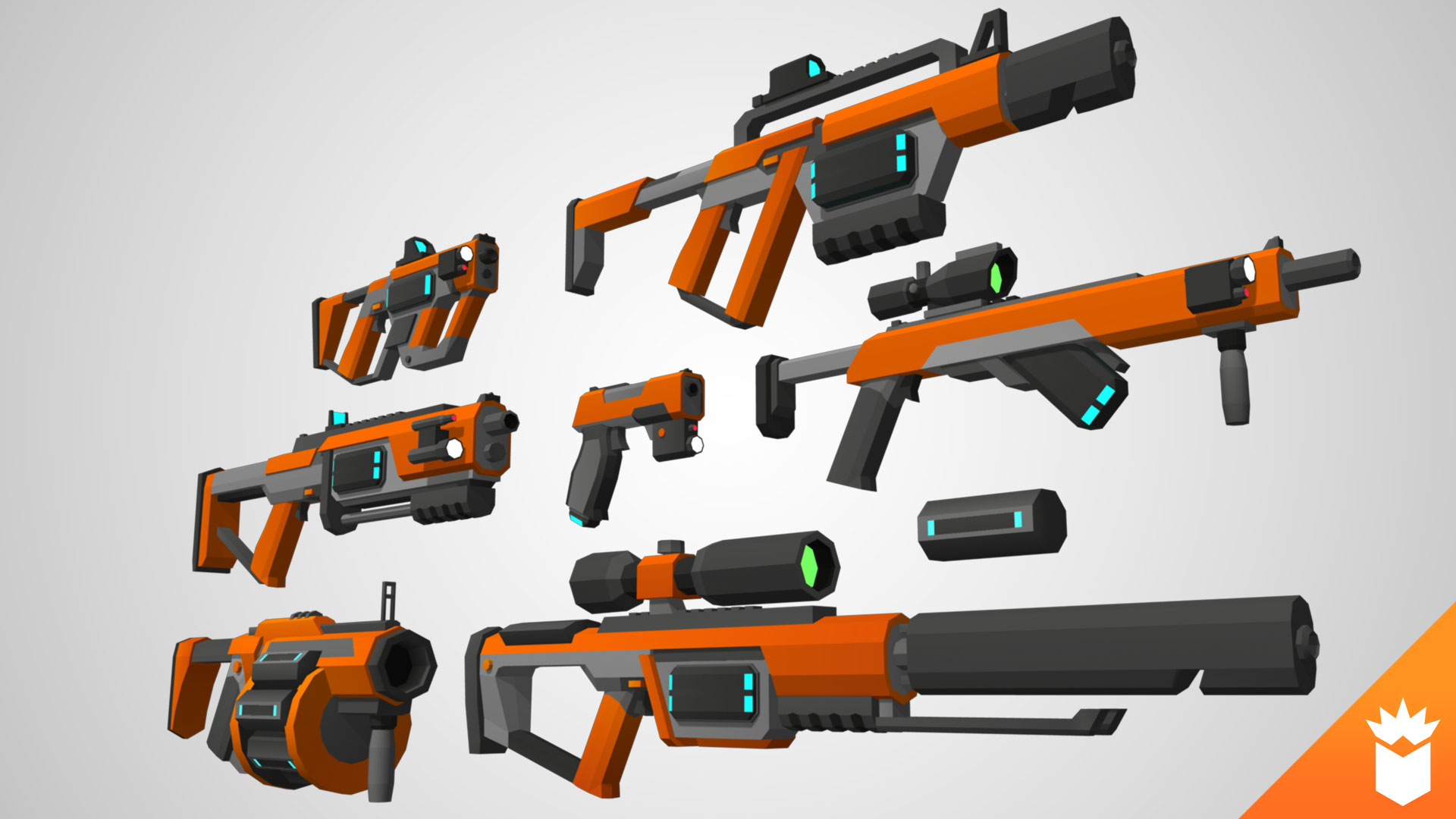 [RELEASED] LowPoly Pulse Guns - Community Showcases - Unity Discussions
