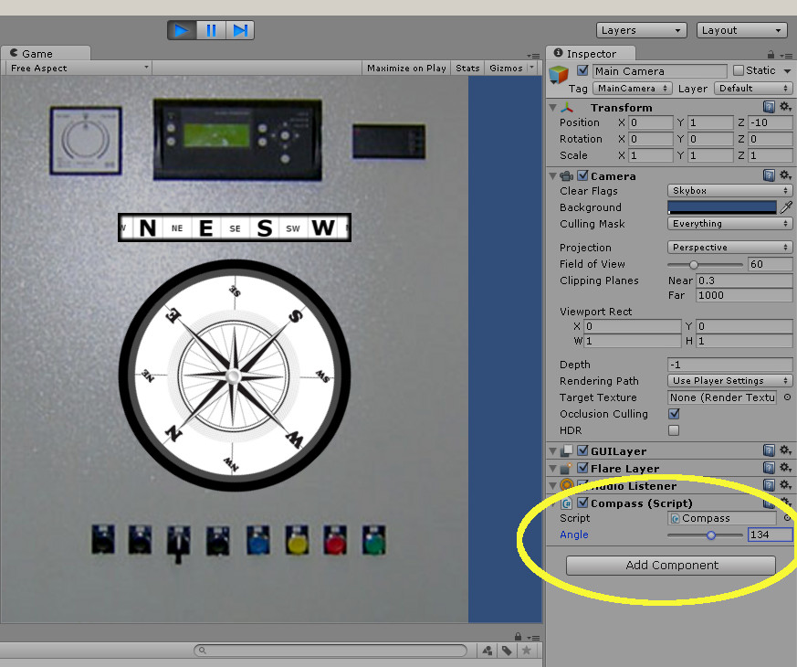 How to convert a compass bearing sensor reading to a direction mark (N,S,W,E)? - Unity Engine ...