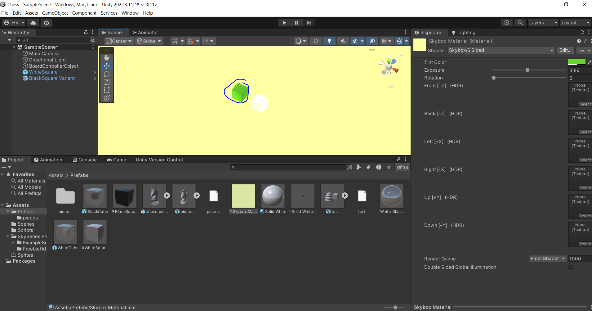 How To Choose Skybox Material So That It Affect Color Of Object As Little As Possible Unity