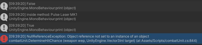 2 print statements, 3 debug lines and an error? Null, but can access ...