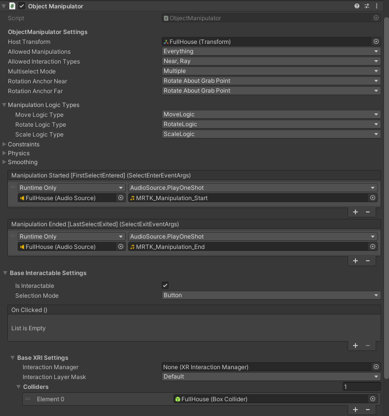 A Collider Used By An Interactable Object Is Already Registered With Another Interactable Object