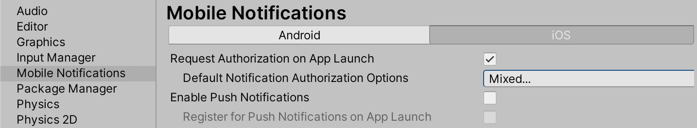 Mobile Notifications 2 0 0 Permission Modal Opening At Launch And Can T Delay Unity Engine