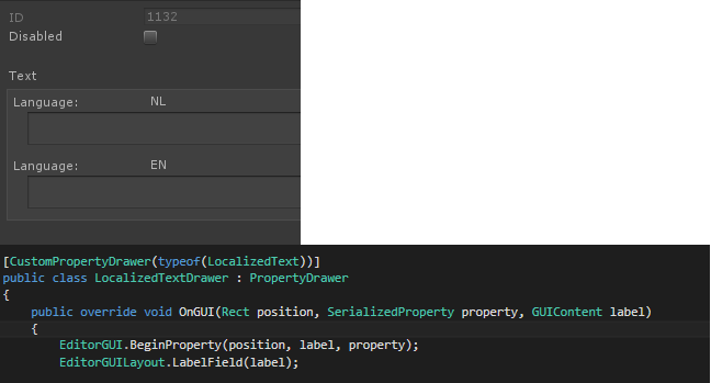 Empty space at the top of a custom property drawer layout? - Questions ...