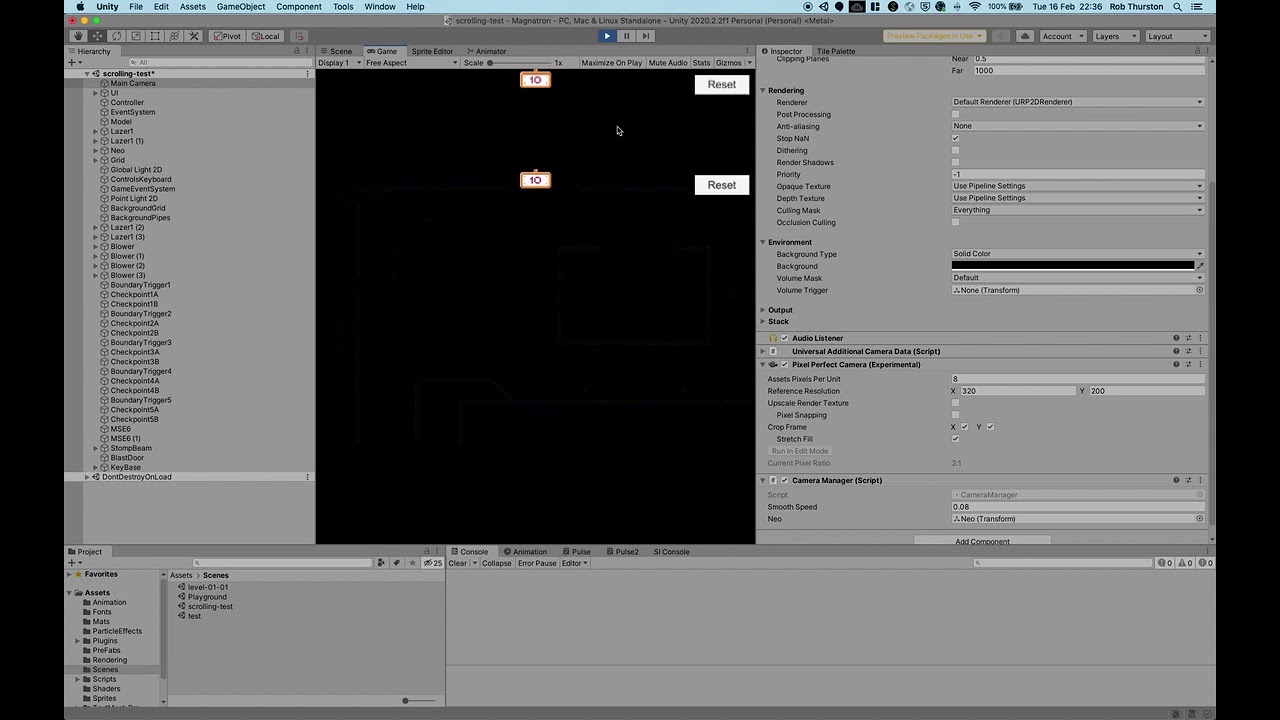Issue when using Pixel Perfect Camera with Crop Frame - Unity Engine ...