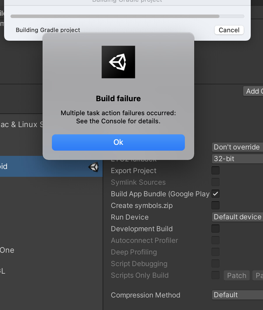 Android Build Failed! - Unity Engine - Unity Discussions