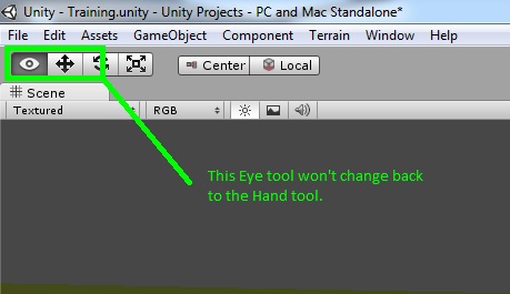 Unable to get the Hand Tool - Unity Engine - Unity Discussions