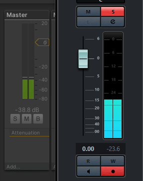 Audio Mixer: why does the vu meter show a different volume level than ...