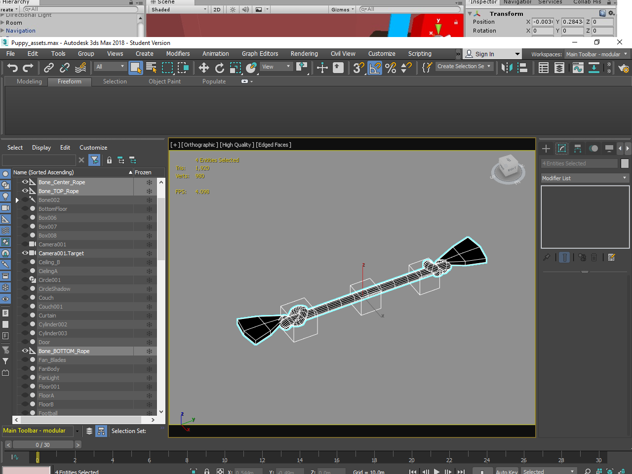 rope basic bones in max , trying to use physics - Unity Engine - Unity Discussions