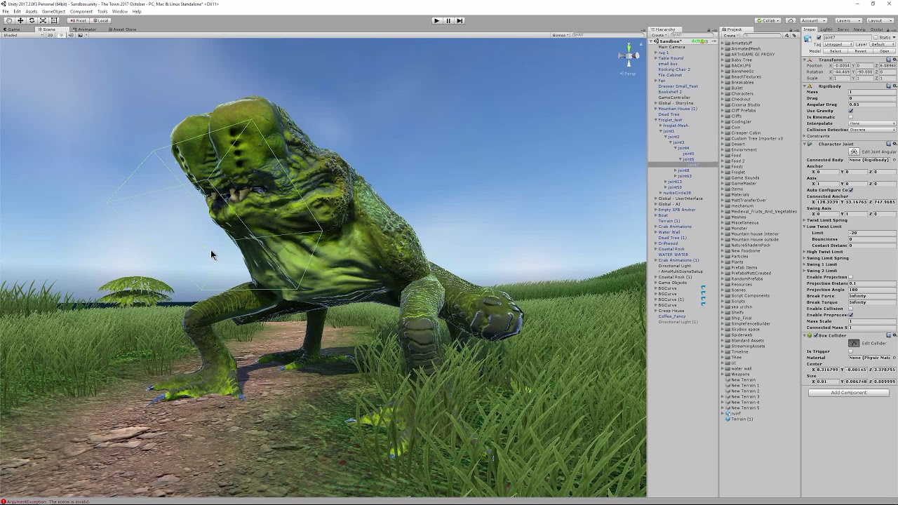 What causes character joints to stretch the character model they're ...