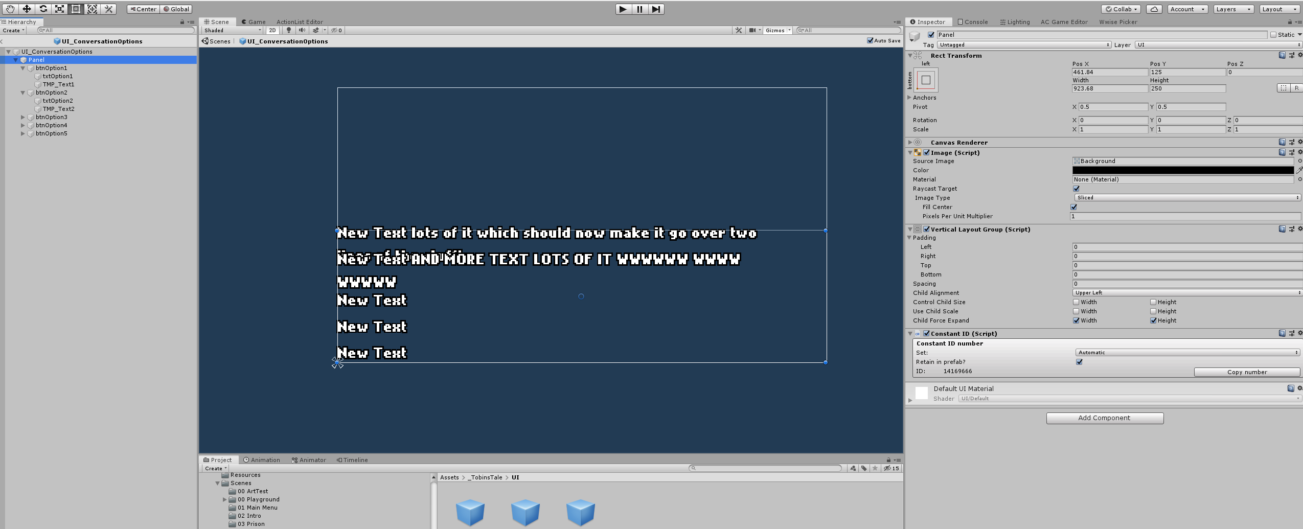 UI - vertical stack of buttons - need to know how to keep them spaced nicely - Unity Engine ...