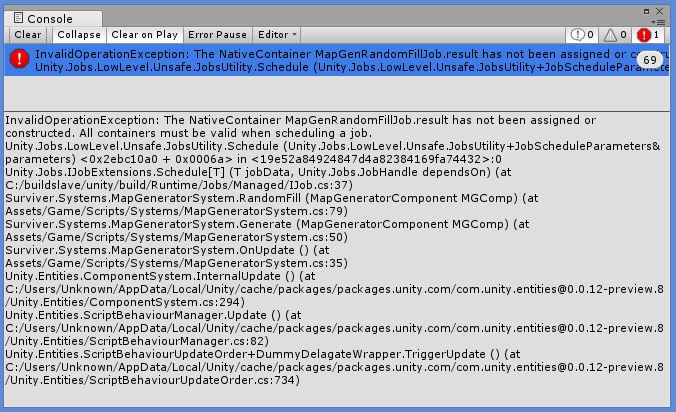 [solved] Nativecontainer Result Has Not Been Assigned Or Constructed But I Did Unity Engine