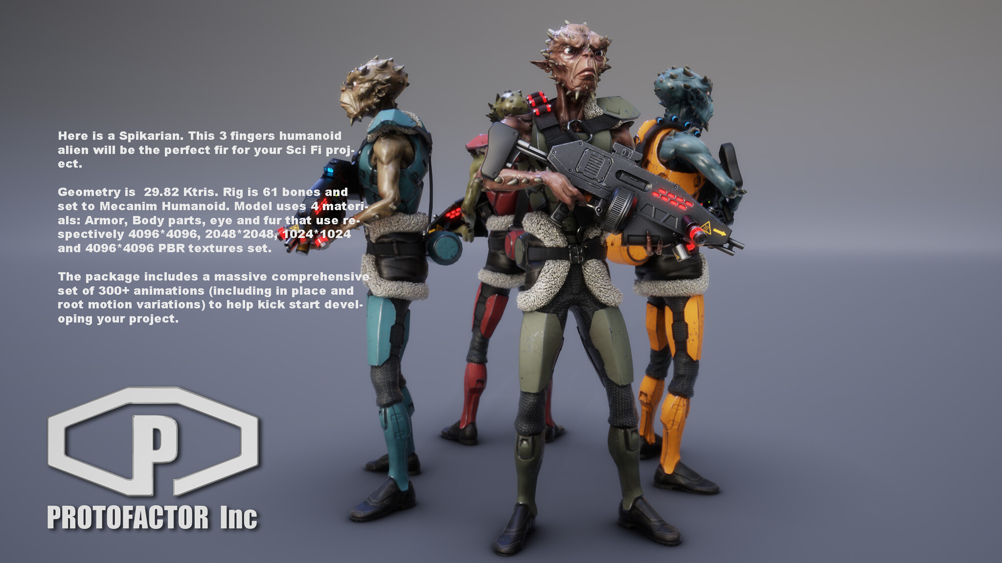 Sci Fi Characters Mega Pack Vol 3 by PROTOFACTOR, Inc - Community ...