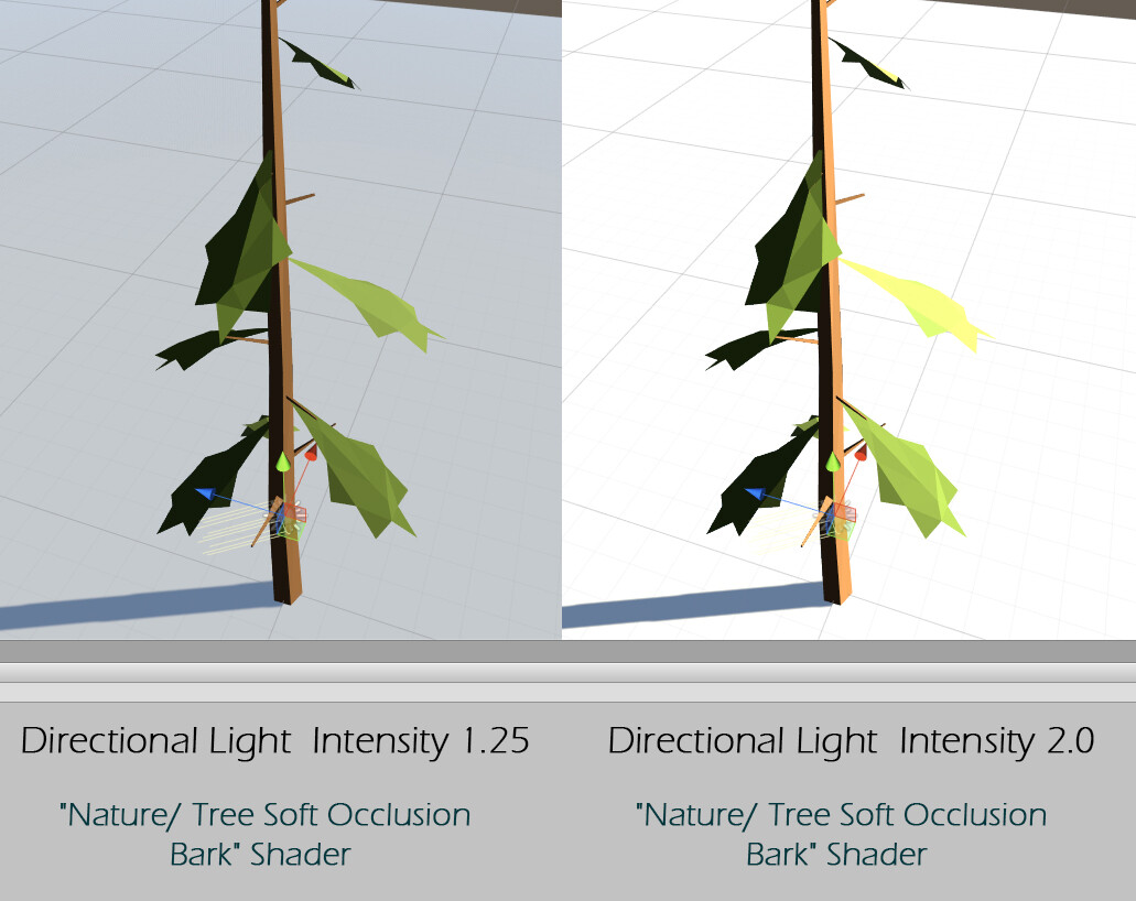 Problem With Nature Tree Soft Occlusion Bark Shader Unity Engine Unity Discussions