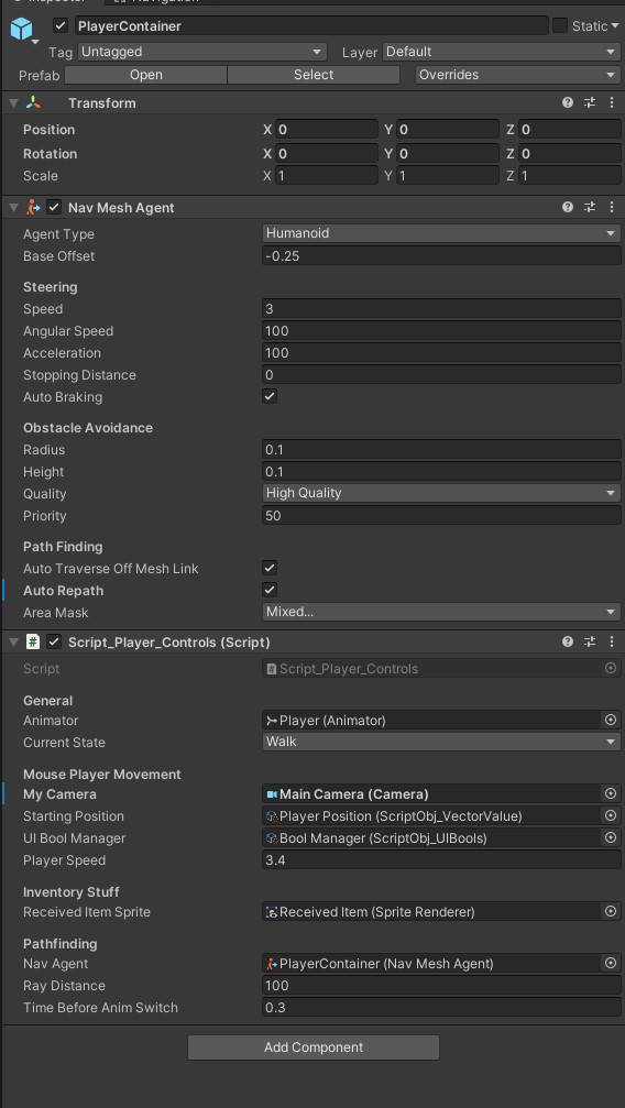 Navmesh Agent - The Y Next Position & Y Velocity does not update if there is no X velocity ...