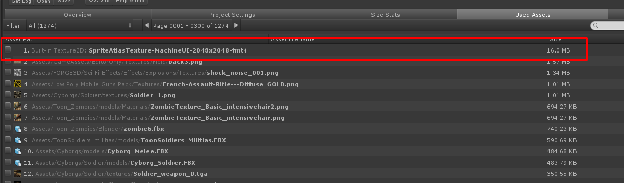 Build Report Tool - Track files in your project that need slimming down! - Page 20 - Community ...