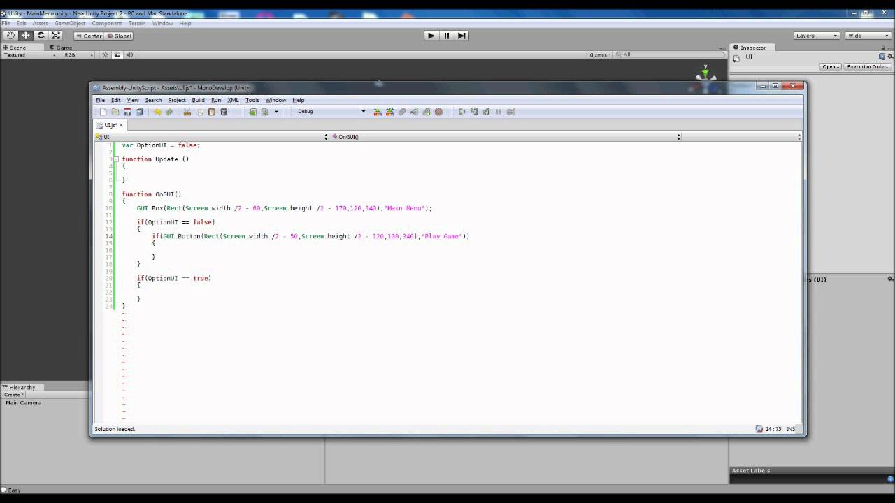 Unity3d Tutorial - Creating a Main Menu! Simple with saving! (New) - Community Showcases - Unity ...