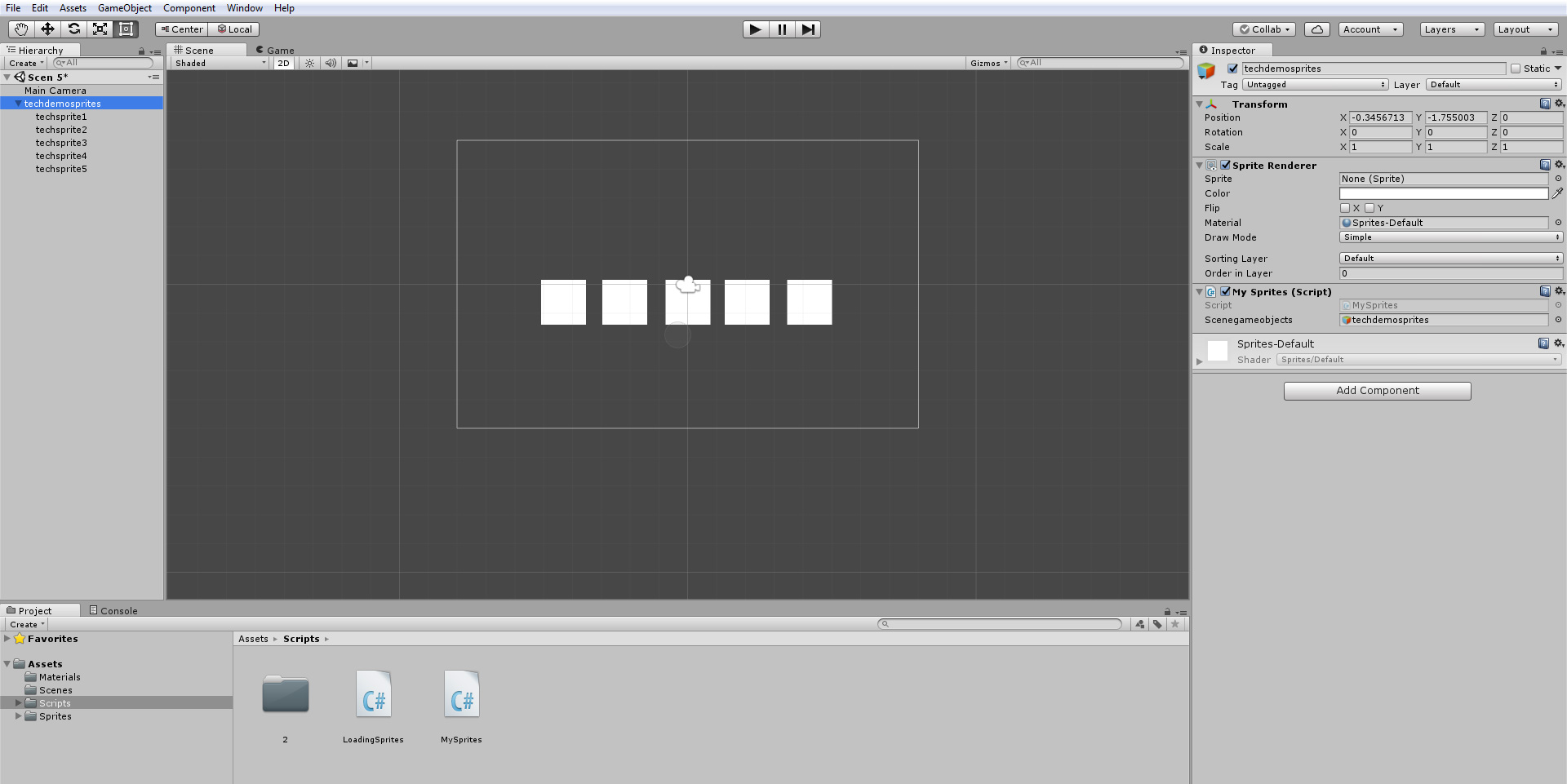 how to autofill all gameobjects on scene automatically (Sprites ...