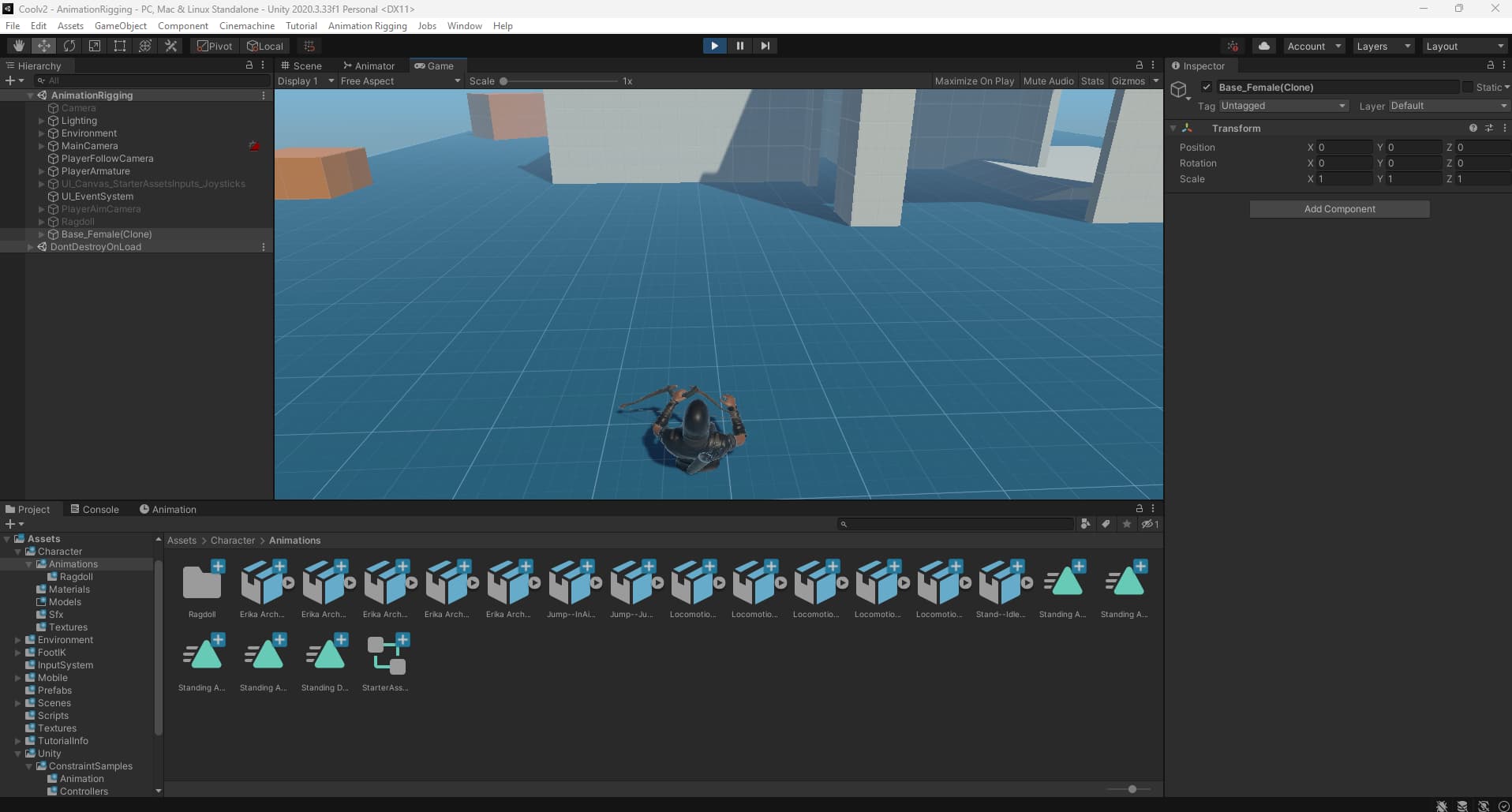 Animation Rigging - Charcter is sinking into the ground - Unity Engine ...