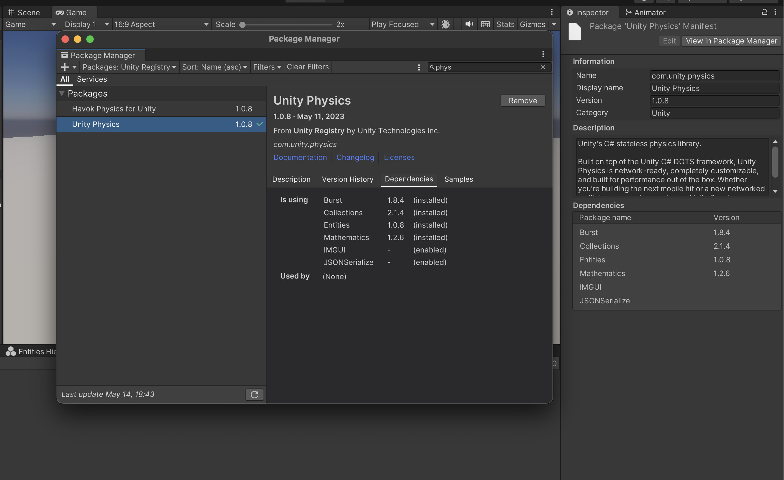 Missing Physics Body component in the editor - Unity Engine - Unity ... Missing Physics Body component in the editor - Unity Engine - Unity ...