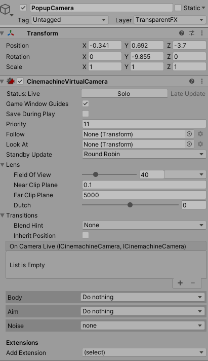 Strange interpolation during blend between 2 virtual cameras - Unity Engine - Unity Discussions