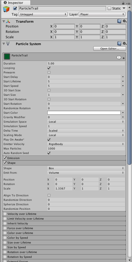 Draw trail behind player when its not moving - Unity Engine - Unity Discussions