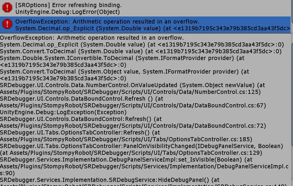 SRDebugger - On-Device Console, Options Panel, and Bug Reporter - Page 27 - Community Showcases ...