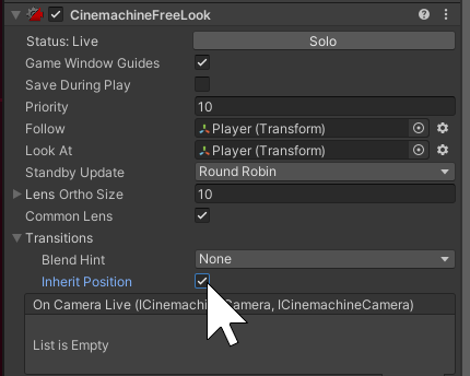 Applying the rotation of one virtual camera to another - Unity Engine - Unity Discussions