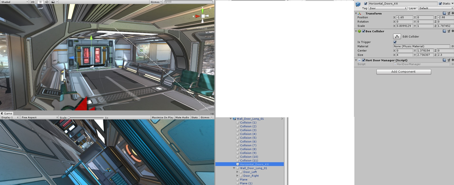 How can I make the door open only when leaving the door trigger area ? - Unity Engine - Unity ...