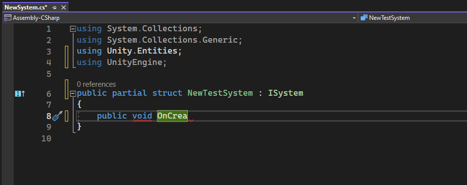 Intellisense/Code Complete not working with DOTs... - Unity Engine - Unity Discussions