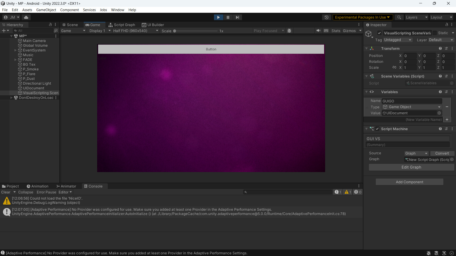 I need help integrating UI Toolkit and Visual Script - Unity Engine - Unity Discussions