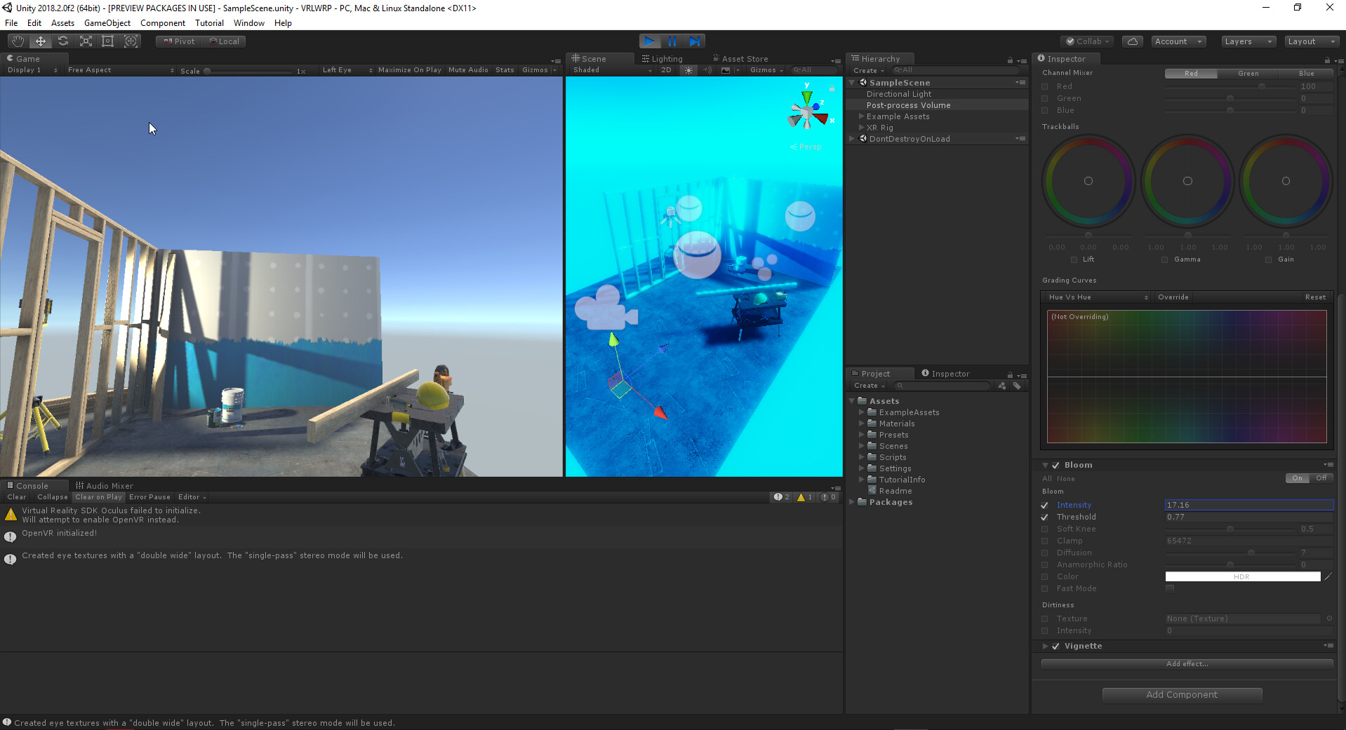 Post Processing Stack v2 not working in VR? - Unity Engine - Unity Discussions